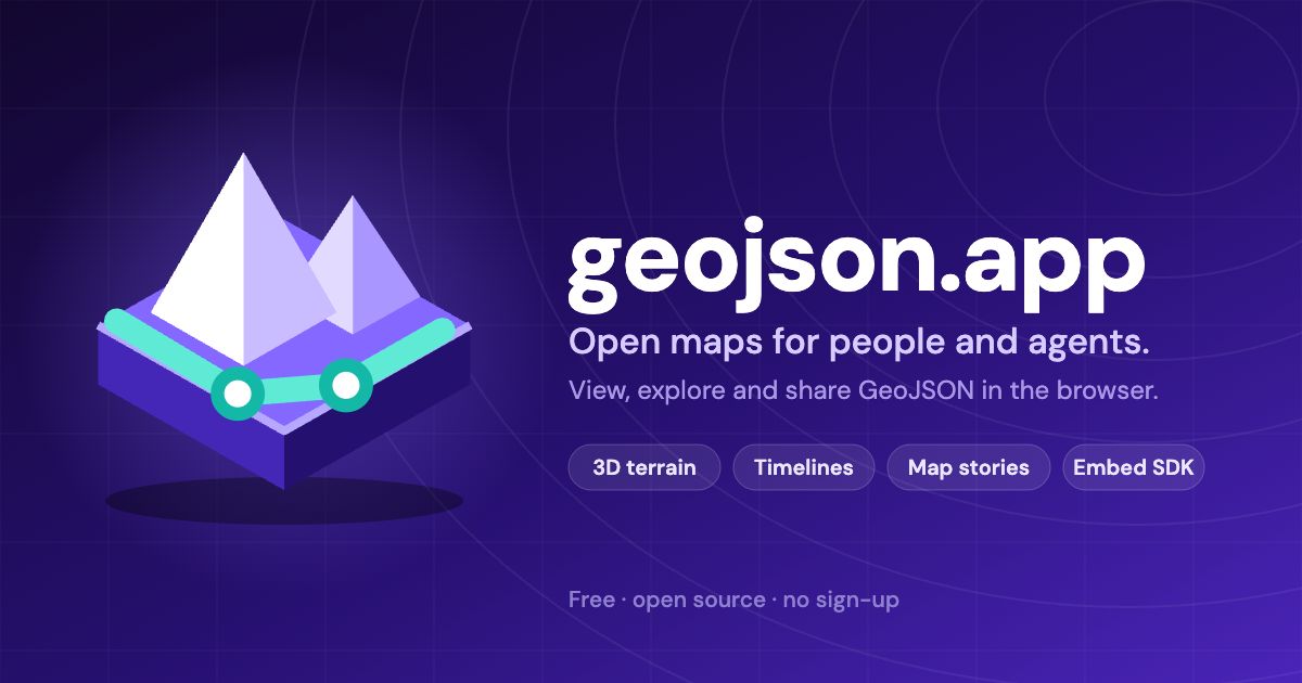 geojson.app - Open Source Mapping & Geospatial Data Visualization